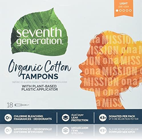Seventh Generation Free Clear Lite Tampons with Applicator, 18 CT price ...