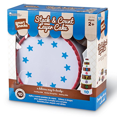 Learning Resources Stack and Count Layer Cake - 10 Pieces, Ages 18 ...