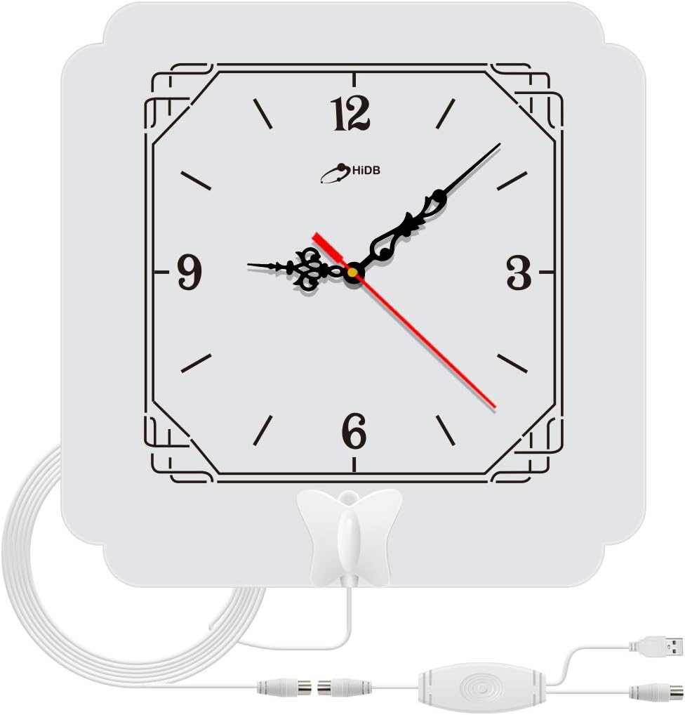 TV Aerial, Indoor Amplifier Digital Freeview TV Aerial, 150 Miles Range ...