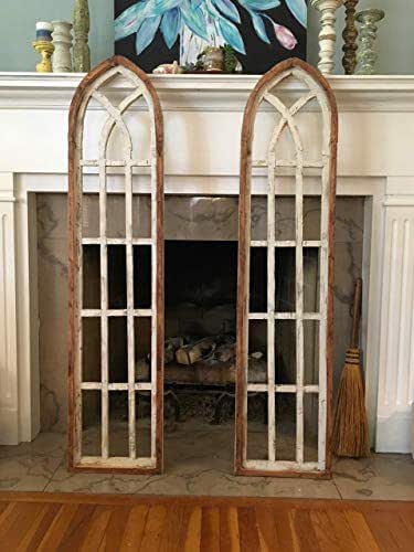 Amazon.com: Cathedral Arch Window Frame, Farmhouse Cottage Decor ...