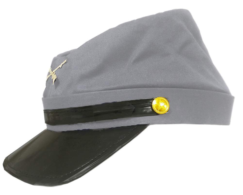 Amazon.com : Cotton Civil War Grey Kepi Replica Hat L/XL : Everything Else