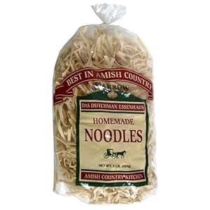 Amazon.com : Essenhaus Amish Country Homemade Noodles, Narrow, 16-Ounce ...