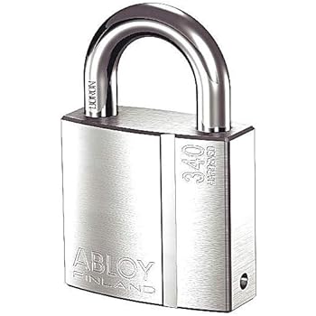 Abloy Padlock PL 330 - 25mm Shackle - 2 Keys - Reinforced Heavy Duty ...