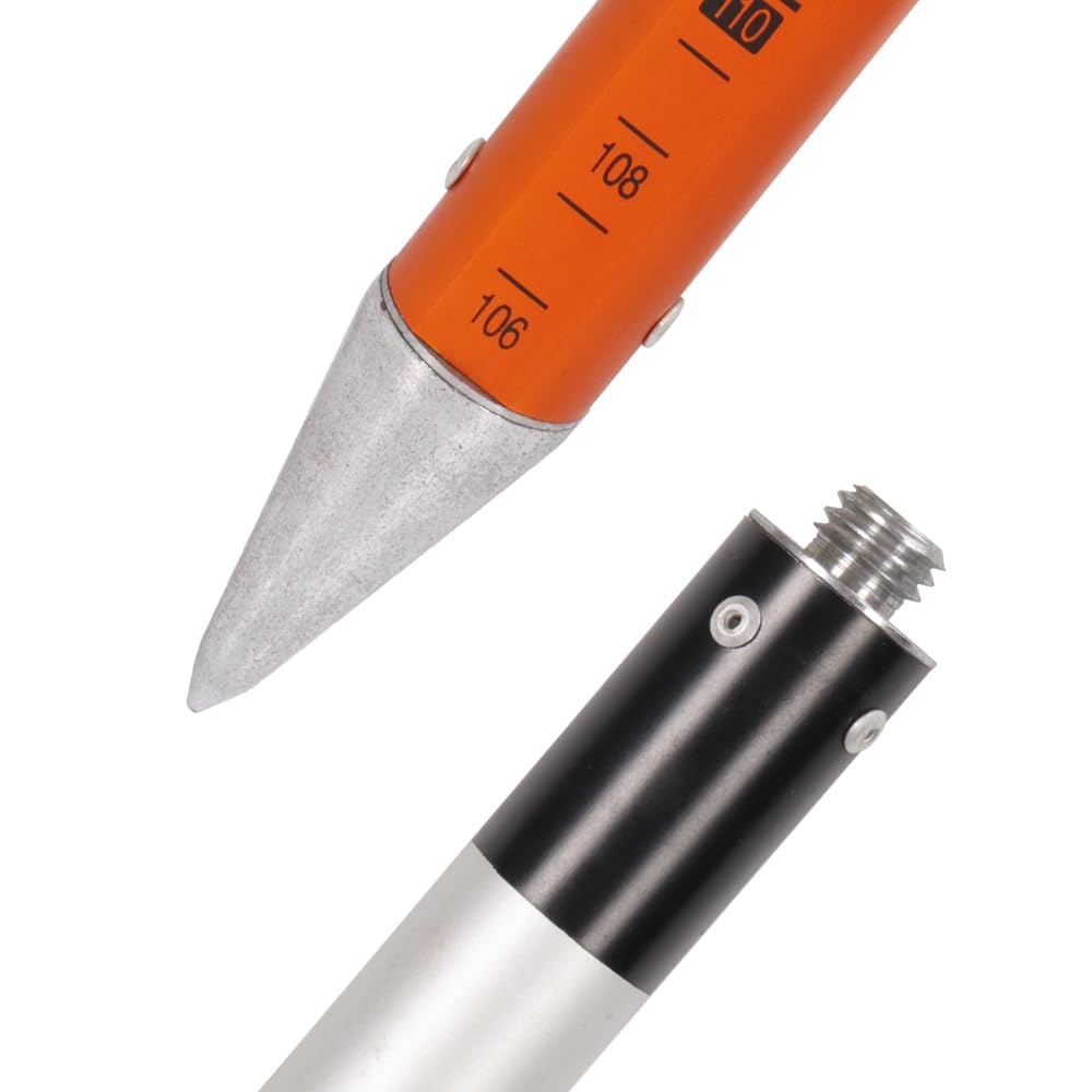 Mountlaser Aluminum Surveying Ranger Pole - Red & Black Sections ...