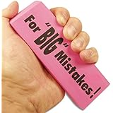 Silly Eraser for Big Mistakes, Pink: Amazon.co.uk: Kitchen & Home