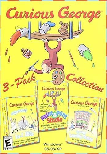 Curious George 3-Pack Collection (Pre-K ABC's,Paint&Print Studio ...