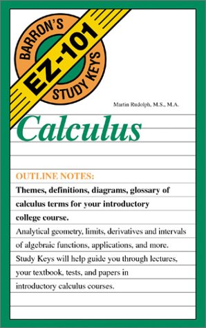 EZ-101 Calculus (Ez-101 Study Keys): Rudolph, Martin: 9780764118661 ...
