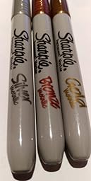 Sharpie Fine Point Metallic Permanent Markers - Assorted Metallic ...