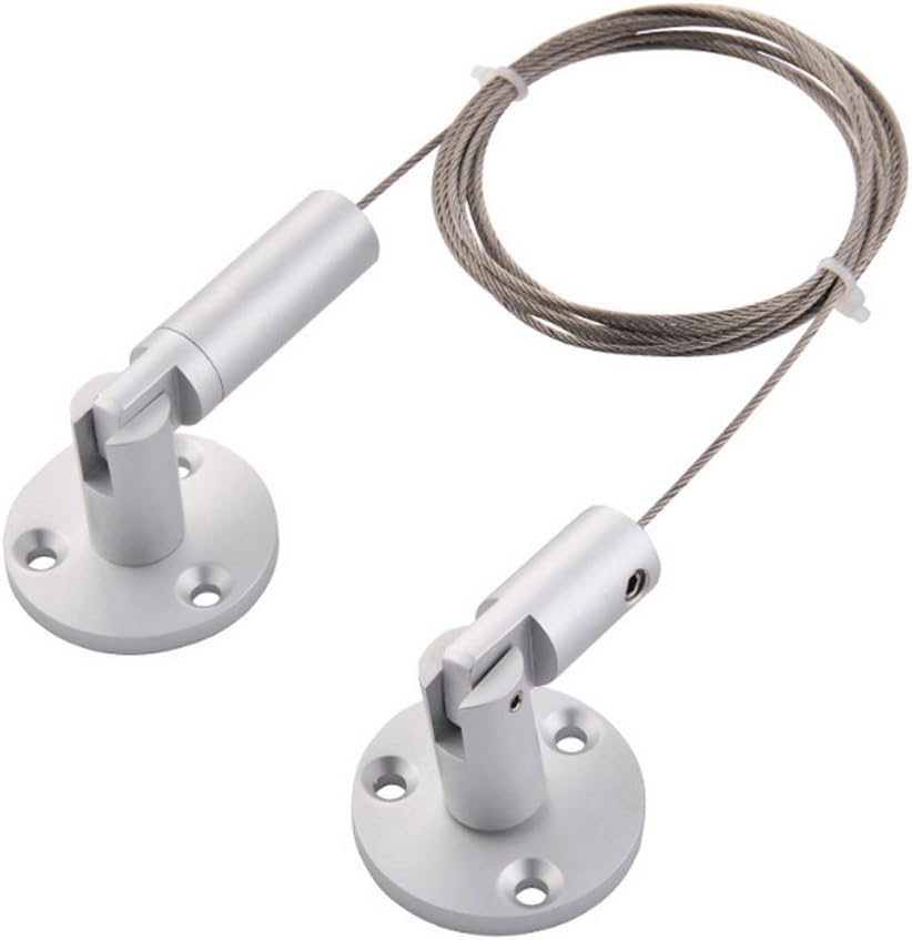 Wall Cable System Kit with 2 fixtures and 3m Long Steel Cable for ...