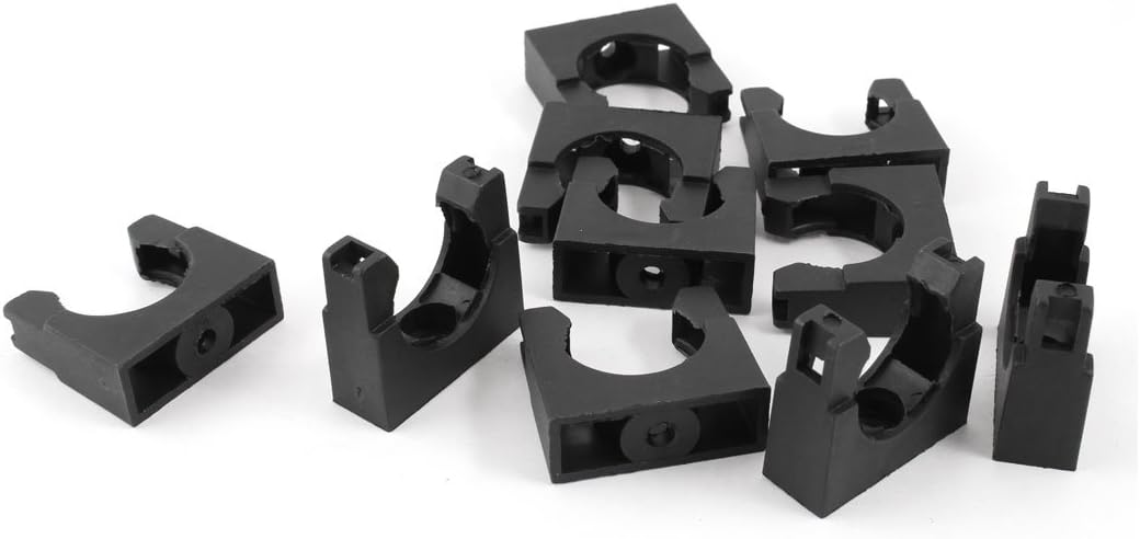 10 Pieces Plastic Mounting Bracket Black for 25mm Corrugated Tubing ...