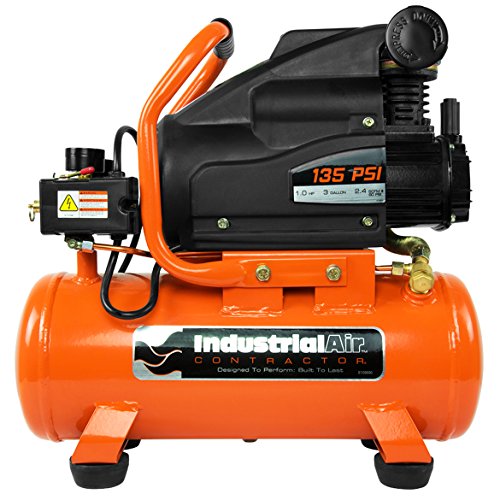 Industrial Air Contractor C031I 1 RHP Hot Dog Air Compressor, 3 gallon