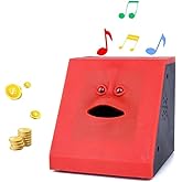 Amazon.com: WeFoonLo Novelty Coin Money Eating Musical Face Bank ...