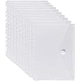 LaOficina 11 Holes Clear Poly Envelope Binders Pocket Insert with Hook ...
