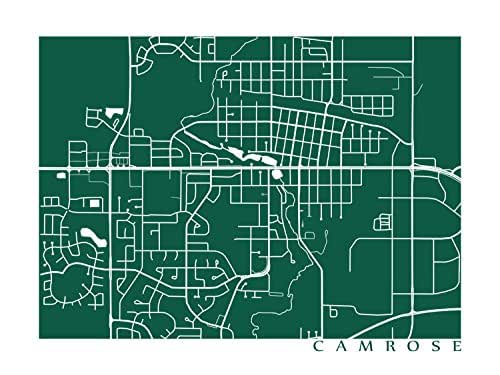 Amazon.com: Camrose Map Print: Handmade