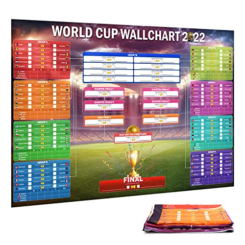 Mua World Cup Wallchart 2022 Qatar 2022 World Soccer Football Cup Game ...