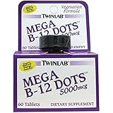 Amazon.com: Twinlab Mega B12 5,000 mcg Dots, 60 ct: Health & Personal Care