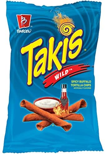 Takis - Crunchy Rolled Tortilla Chips – Wild Flavor (Spicy Buffalo ...