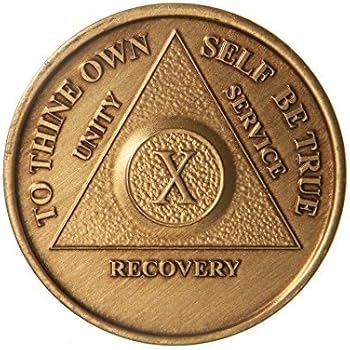 Amazon.com: 10 Year Bronze AA (Alcoholics Anonymous) - Sober / Sobriety ...