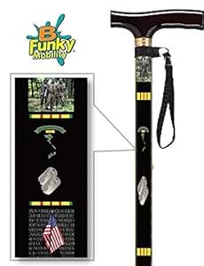Amazon.com: Adjustable T Handle Walking Cane Vietnam Veteran: Health ...