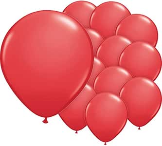 Amazon.com: Qualatex 5" Red Latex Balloons (100 Pack): Toys & Games