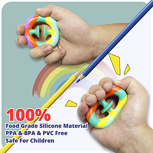 Teamgee Fidget Snapper 4 Pack Snapper Fidget Toys for Kids, Stress ...