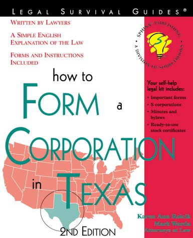 How to Form a Corporation in Texas (Incorporate in Texas): Rolcik ...
