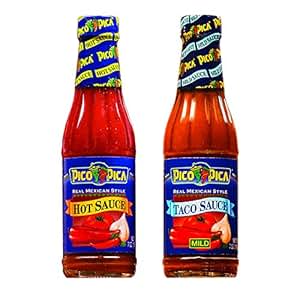 Amazon.com : Pico Pica Hot Sauce & Pico Pica Taco Sauce - 7 oz Bottles ...