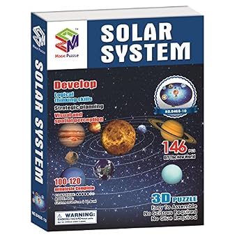 Solar System 3D Puzzle, 146 Pieces - Epic Kids Toys