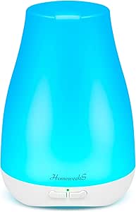 Amazon.com: Homeweeks Diffusers, 100ml Colorful Essential Oil Diffuser ...