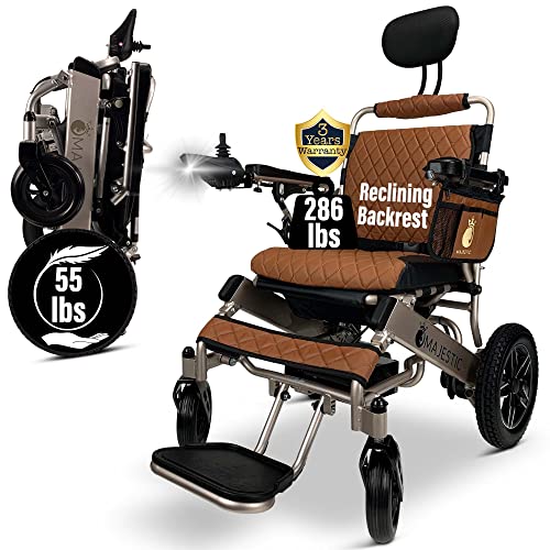 MALISA Electric Wheelchair for Adults, Portable All Terrain Lightweight ...