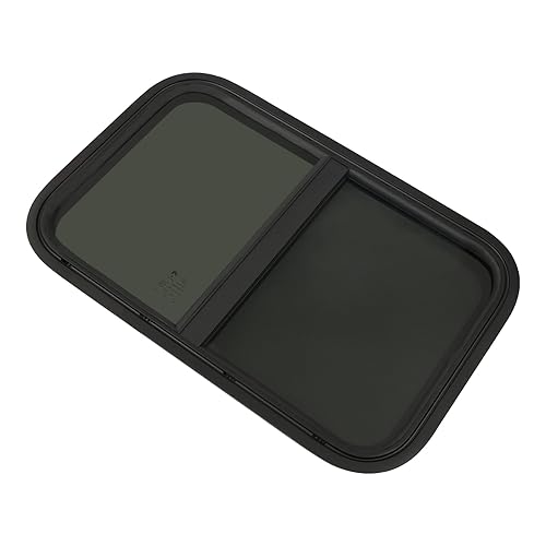 Vertical Sliding Black RV Window for Teardrop, Cargo, Horse Trailer ...