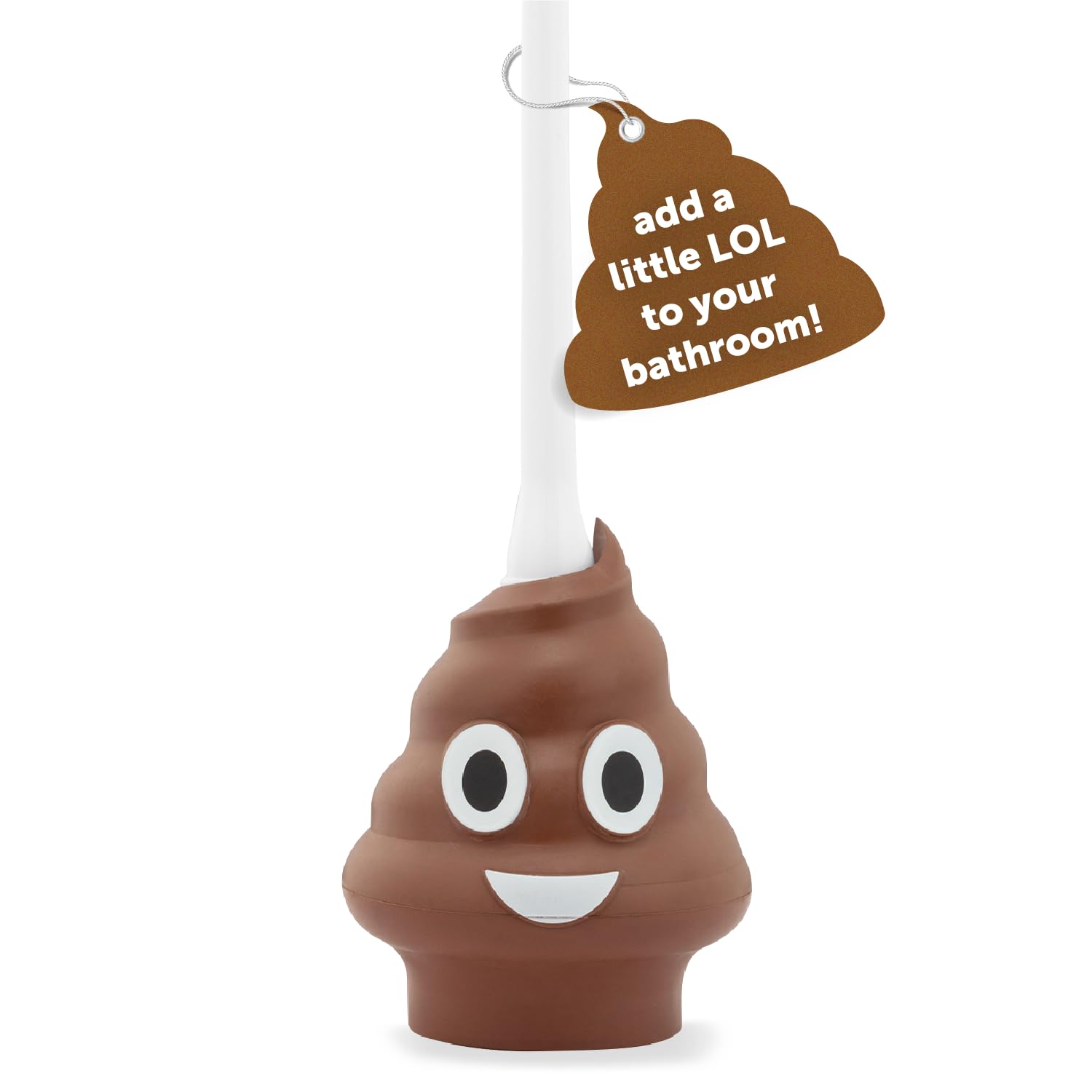 Maplefield Funny Poop-Shaped Decorative Toilet Plunger, Put The LOL in ...