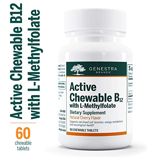 Genestra Brands - Active Chewable B12 with L-Methylfolate - Chewable ...