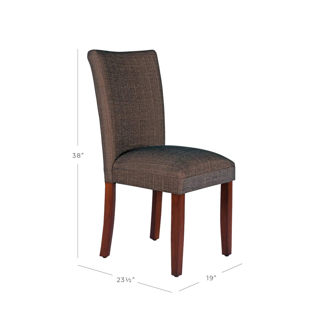 HomePop Parsons Classic Upholstered Accent Dining Chair, Single Pack ...