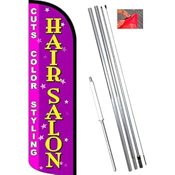 Amazon.com: Vista Flags Hair Salon (Cuts, Color, Styling) Windless ...
