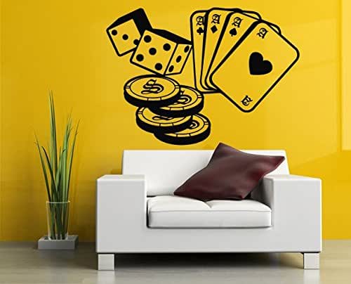 Amazon.com: casino wall decal cards wall sticker game wall vinyl ...