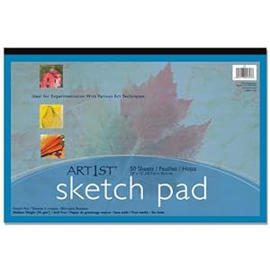 Amazon.com: Art1st Sketch Pad, 18"X12", White, 50 Sheets: Office Products