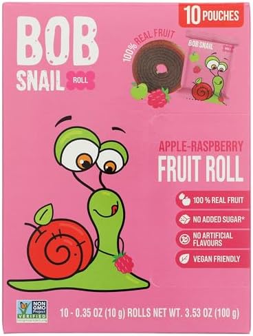 Bob Snail Apple Raspberry Fruit Rolls, 100 GR price in Saudi Arabia ...
