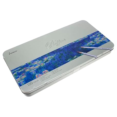 Mua Colored Pencils Set Marco Raffine 120 Colors in Tin Box(7100-120TN ...