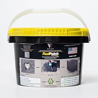 FASTPATCH DPR Pourable Asphalt Repair 3-Gal Kit - Polymeric Asphalt Patch: Amazon.com ...
