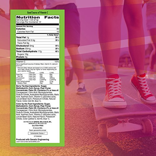 Betty Crocker Fruit Snacks, Fruit by the Foot, Variety Snack Pack, 0.75 ...