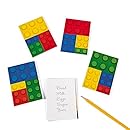 Amazon.com: Fun Express - Toy Brick Notepads for Birthday - Stationery ...