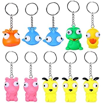 Amazon.com: Cute Squishies * Animal Eye Poppers Set of 10: Toys & Games