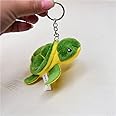 Amazon.com: Green Turtle Stuffed Keychain Mini Sea Turtle Animal Plush ...