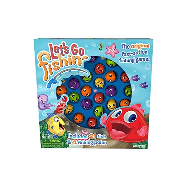 Let's Go Fishin' Game by Pressman - The Original Fast-Action Fishing ...