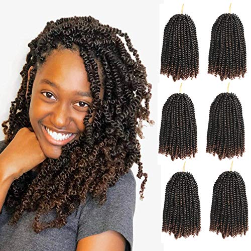 Spring Twist Hair 6 Packs 12inch Fluffy Spring Twist Crochet Hair ...
