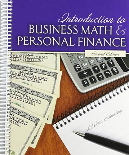 Amazon.com: Introduction to Business Math and Personal Finance ...