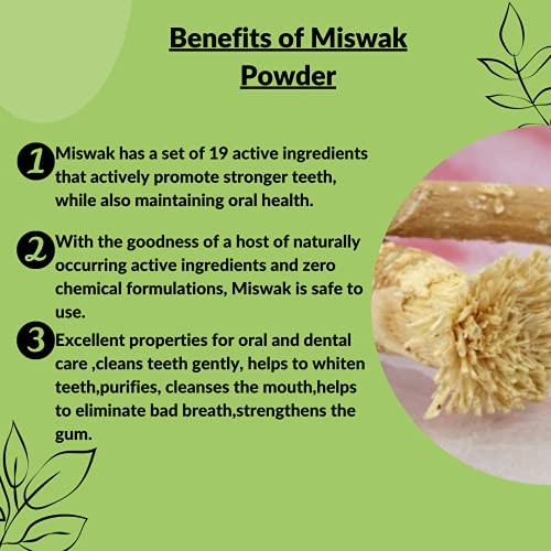 Miswak ( Siwak ) Powder by mi Nature | salvarado persica| 227g( 8 oz ...