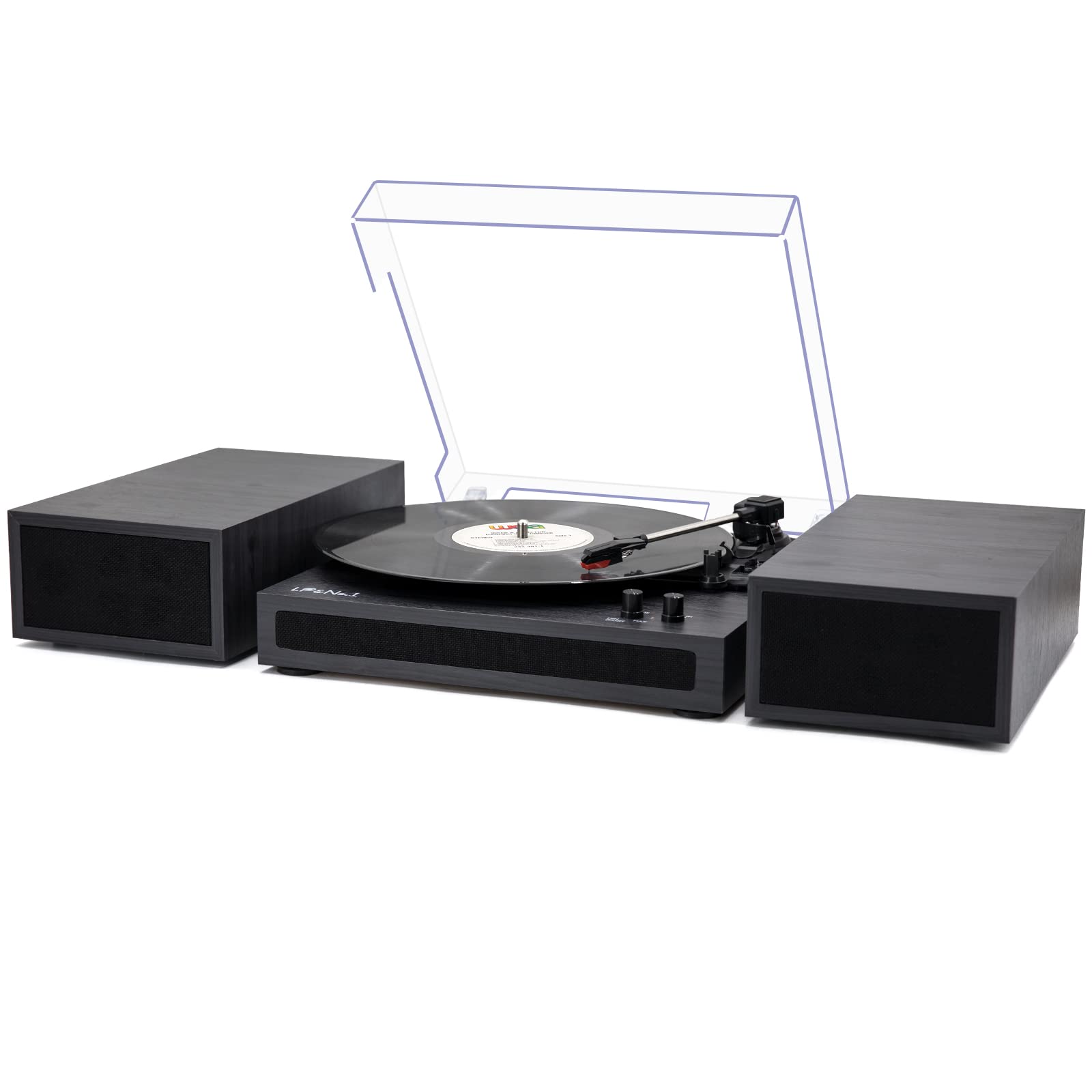 Mua LP&No.1 Vinyl Record Player, Wireless Turntable with Dual Stereo ...