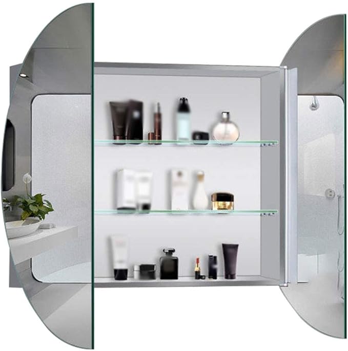 Amazon.de: 70cm (27.5") Runder Spiegelschrank, Wandschrank ...